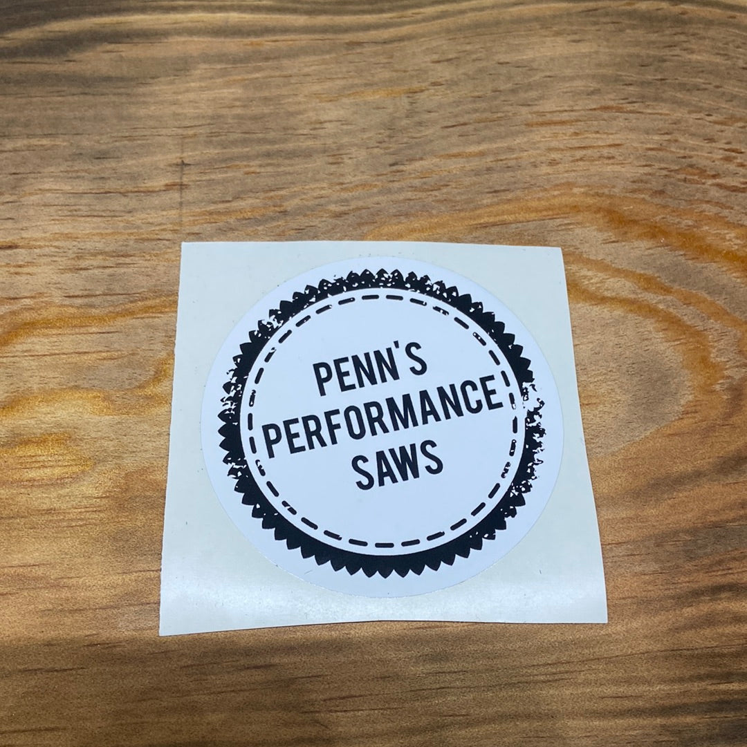 Penn’s Performance Saws Stickers – Penn’s Performance Saws LTD